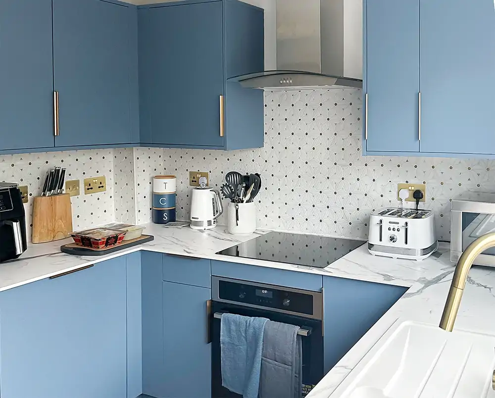 Home Decoration Kitchen Splashback Large Flower Marble Tiles