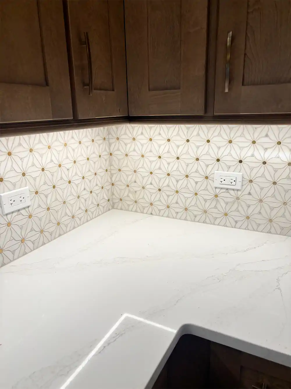 Kitchen Backslash Flower Marble Mosaic Tiles Wall Tiles Merry Christmas