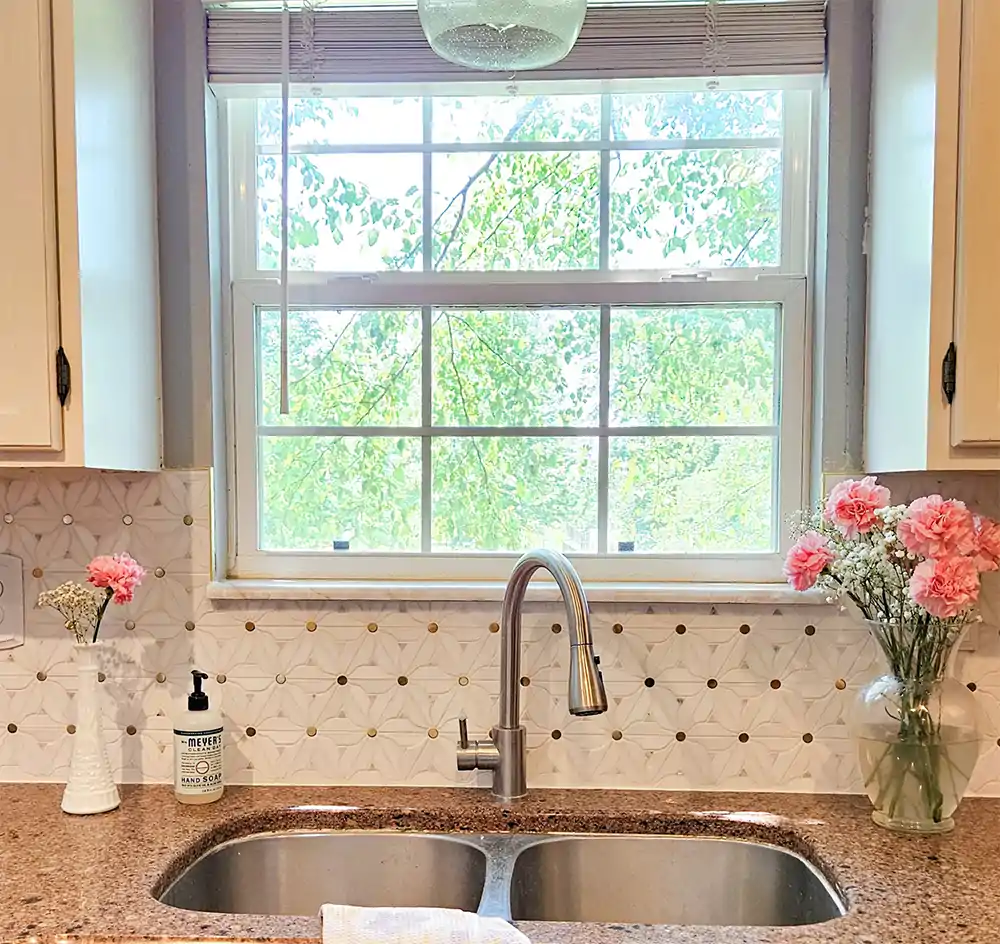 Flower Marble Tiles Kitchen Renovation Backsplash Remodel Guide