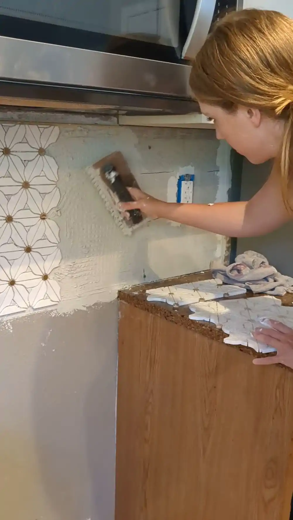 Flower Marble Tiles Kitchen Renovation Backsplash Remodel Guide