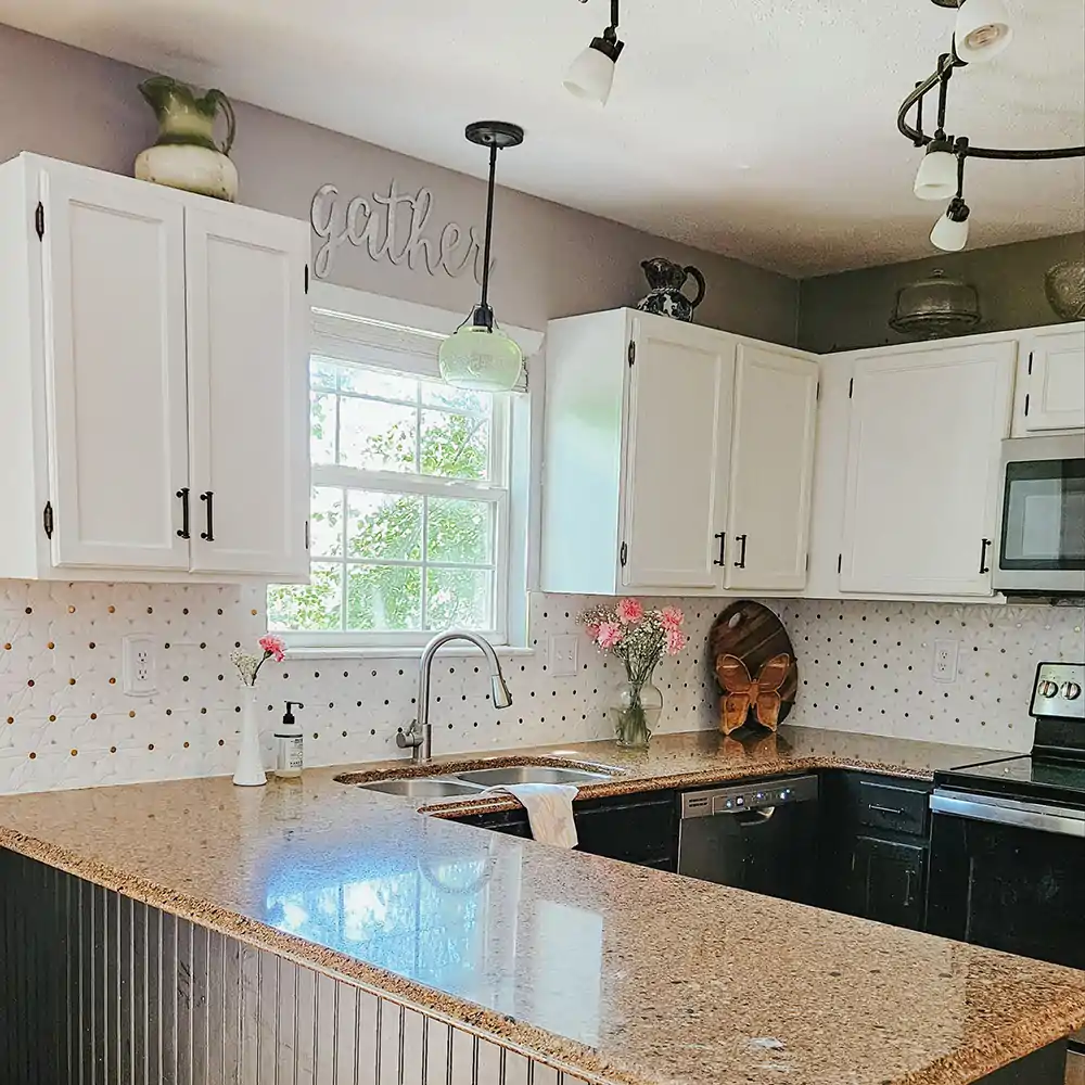 Flower Marble Tiles Kitchen Renovation Backsplash Remodel Guide